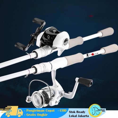 Jual KAGAWA KARAFURU WHITE Joran Pancing UltraLight ML Carbon 165cm 180cm - CASTING, 165+reel ...