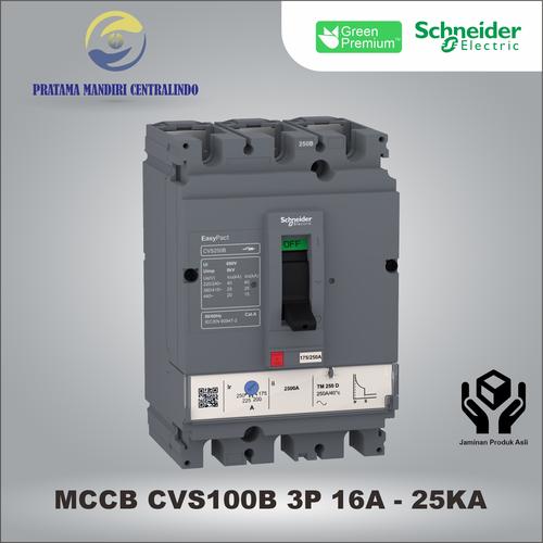 Jual MCCB 3P 16A CVS100B SCHNEIDER 3 Phase 16 Ampere - 25KA LV510300 - Jakarta Barat - PRATAMA ...