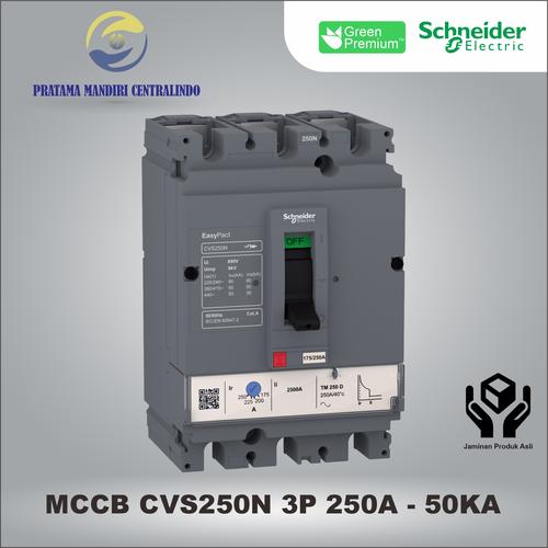 Jual MCCB SCHNEIDER 3 Phase 250 Ampere CVS250N 3P 250A - 50KA LV525453 ...