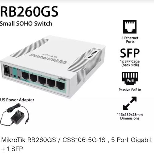Jual Mikrotik RB260 GS CSS106-5G-1S - Kota Surabaya - Sumber Abadi ...