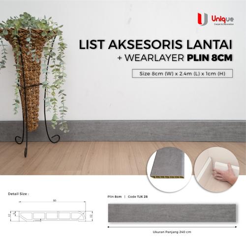 Jual Plint Lantai PVC 8cm /Accessories Flooring SPC /Skirting Lantai ...