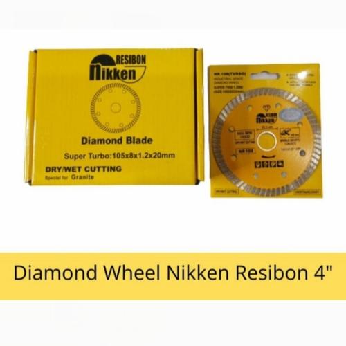 Jual Diamond Wheel Turbo Granit 4" Nikken Resibon / Mata Gerinda ...