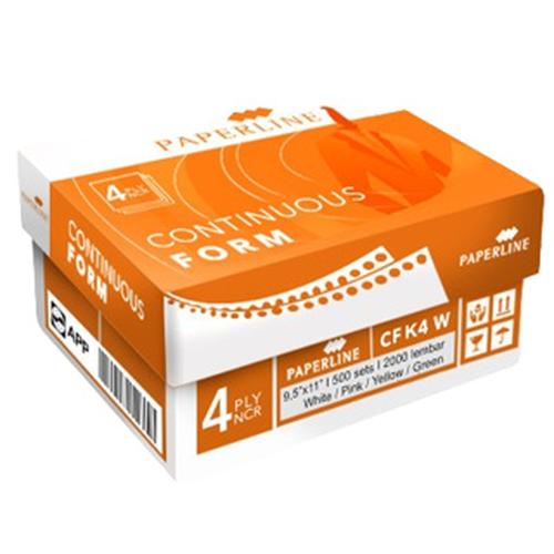 Jual Kertas Continuous Form 4 Ply Warna Full Paperline / CF K4 W - Kota ...