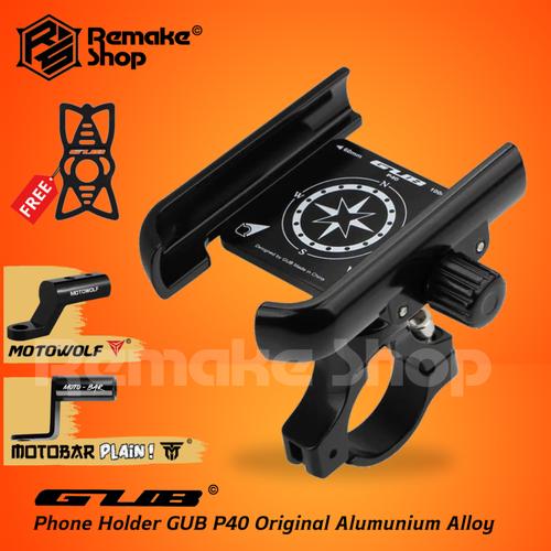 Promo GUB P40 Phone Holder HP Motor Gps Full Besi Alumunium Alloy Dudukan Ponsel Tatakan ...