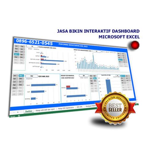 Jual Jasa Olah Data Microsoft Excel dan buat Interaktif Dashboard ...