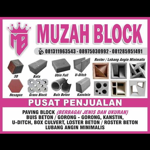 Jual paving block konblok conblock paving Grassblock kansteen roster ...