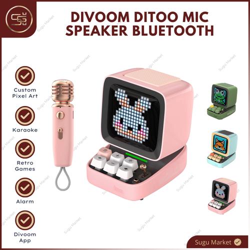 Jual DIVOOM MIC SPEAKER DITOO BLUETOOTH | DITOO-MIC PORTABLE SPEAKER ...