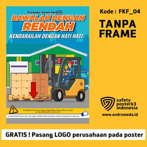 Jual Safety Poster K3 : Kendarailah Forklift Dengan Hati-Hati - 60x42 ...