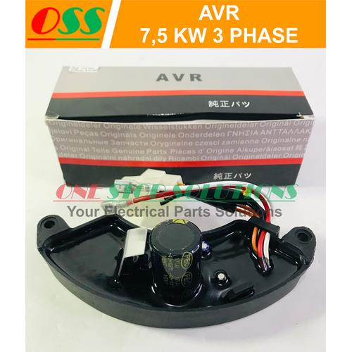Jual AVR GENERATOR BENSIN 7,5 KW 3 PHASE 8 KABEL AVR GASOLINE 7 KW 3 ...