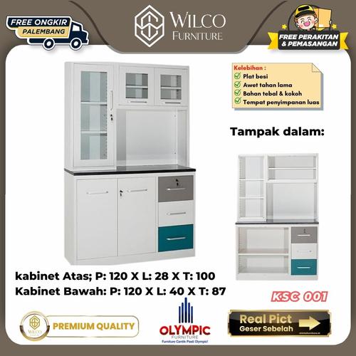 Jual Kitchen Set Besi Modern KSC 001 Olympic / Lemari Dapur Palembang ...