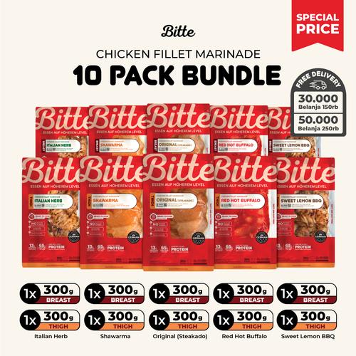 Promo 10 PACK BUNDLE Chicken Fillet Marinade / Ayam Marinasi 300g ...