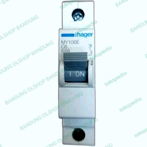 Jual HAGER MCB 6A 1P 220V SNI MCB HAGER 1P 6A 220V MCB 1P 6A 220V SNI HAGER - Kota Bandung ...