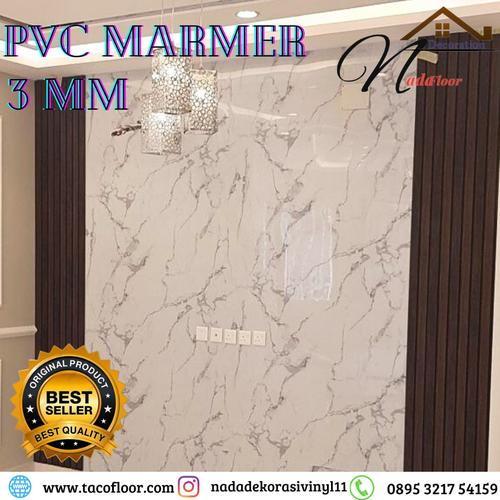Jual pvc marmer tebal 3 mm | panel dekorasi marmer ukuran 1,22 m x 2,44 ...