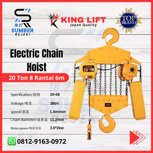 Jual Electric Chain Hoist 20 Ton 8 Rantai 6 Meter KING LIFT - Jakarta ...