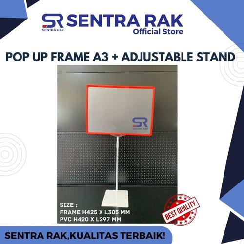 Jual Frame Stand/ Pop up Frame/Stand Promosi Toko- Uk A3 - Jakarta ...