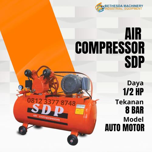 Jual Mesin Kompresor udara 0.5 hp / SDP Shark 1/2 Hp Auto Motor Listrik ...