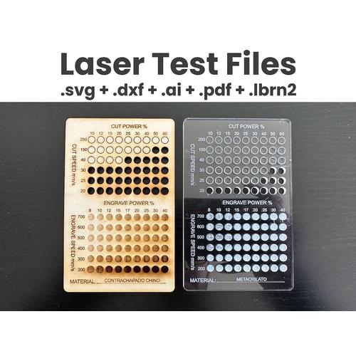 Jual Laser Test Files Material Test Card Lightburn Cut & Engrave Test ...