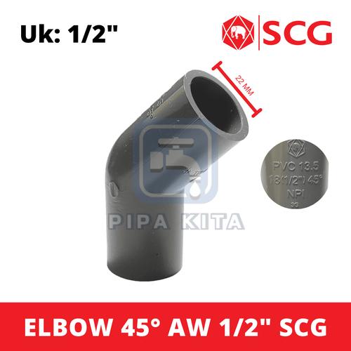 Jual Elbow 45 Derajat AW 1/2 Inch SCG PVC TS Knee L Keni Knie 45 0.5 DIM - Kota Surabaya - Pipa ...