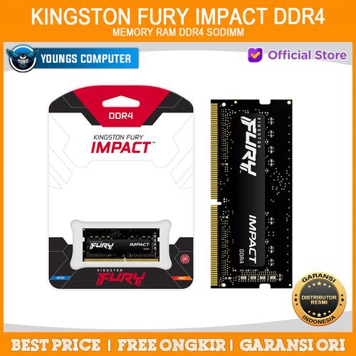 Promo RAM KINGSTON FURY IMPACT DDR4 SODIMM 8GB 16GB 32GB - 3200Mhz Single - 16GB 3200Mhz Cicil 0 ...
