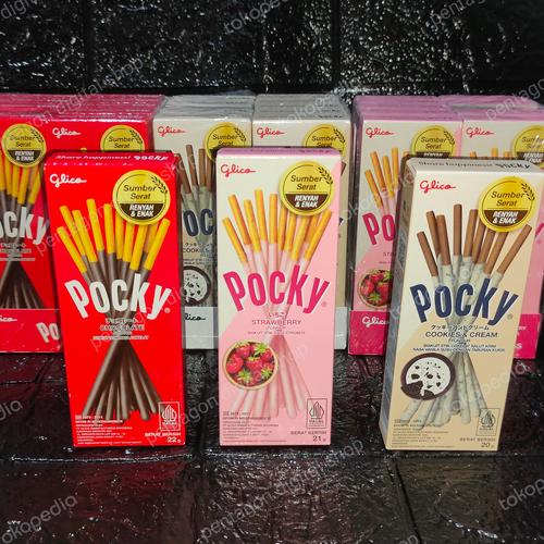 Jual glico pocky mini 1 box kecil - Cookies & Cream - Kab. Sidoarjo ...