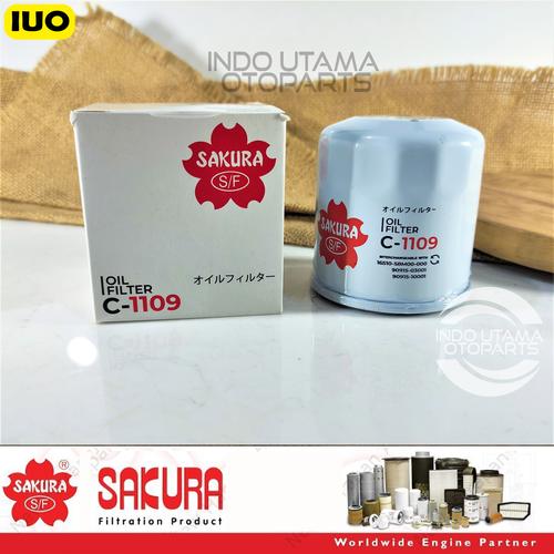 Promo Filter Oli Starlet Corolla Wuling Cortez Etios SAKURA C-1109 ...