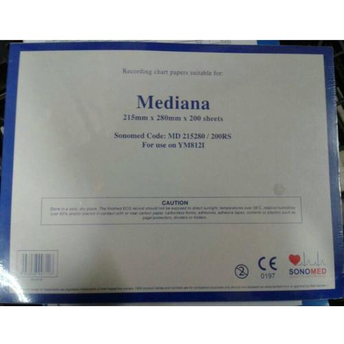 Jual Sonomed Kertas EKG/Paper ECG Mediana 215mm x 280mm x 200sh Z-Fold ...