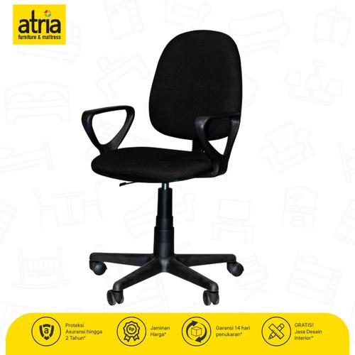 Promo Kursi Kantor Atria John Chair Black 56x56x (81 – 93)Cm Cicil 0% ...