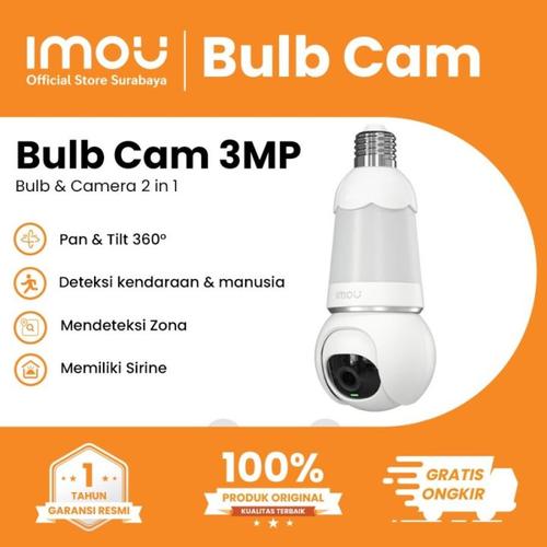 Jual Imou Bulb IP Camera Bohlam Kamera CCTV Panoramic IPCam WIFI 360 ...