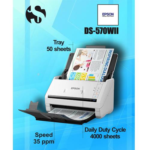 Jual Scanner Epson DS-570WII warna putih - Kota Bandung - Jual Scanner ...