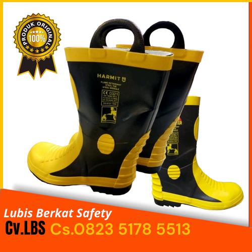 Jual Sepatu Boot Safety Pemadam Kebakaran DAMKAR Firefighter Fire ...