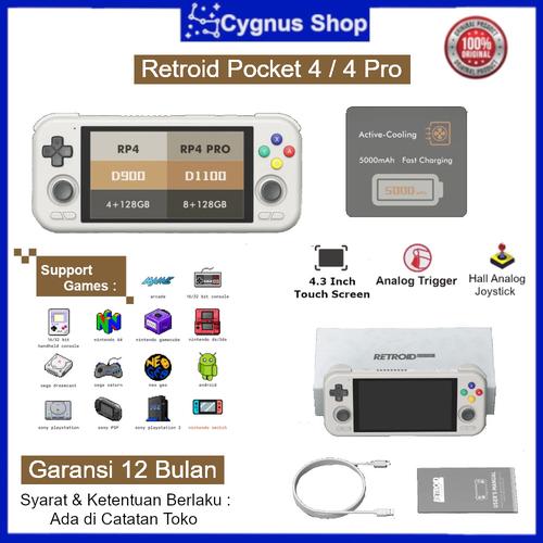 Jual Retroid Pocket 4 / 4 Pro Handheld Game Console Retro PS2 PSP ...