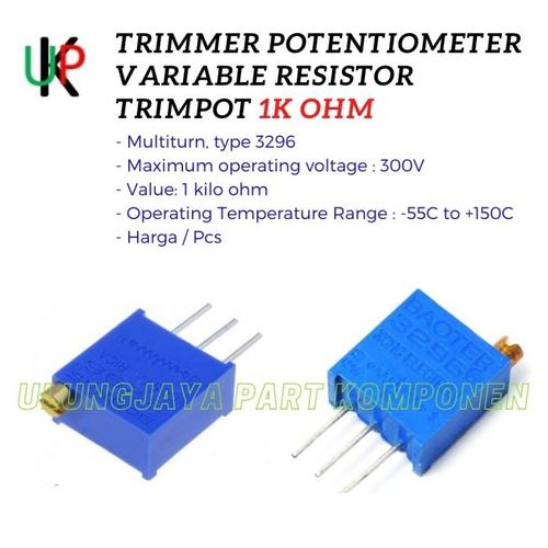 Jual multiturn 5K trimmer potentiometer trimpot variable resistor 3296 ...