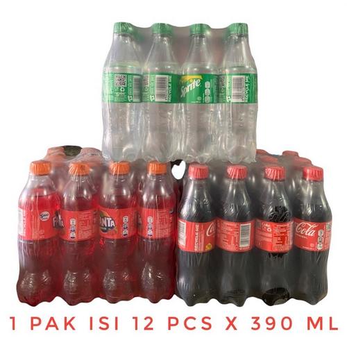 Jual Coca Cola, Fanta, dan Sprite 1 Pak isi 12 botol x 390 ML - Jakarta ...