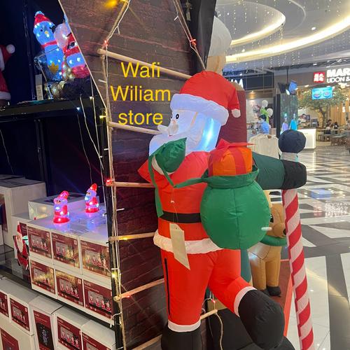 Jual Noelle 150 Cm Patung balon Boneka Santa Claus Climbing Dekorasi ...
