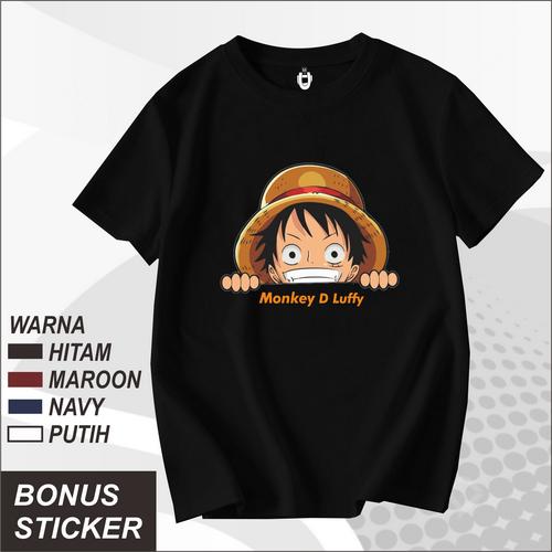 Jual Kaos Anime Luffy Lucu Chibi One Piece Manga Jepang Combed 30s ...