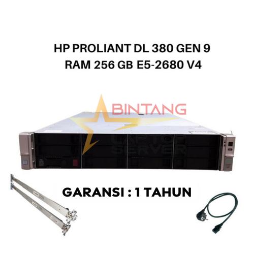 Jual HP PROLIANT DL380 G9 RAM 256GB E5-2680V4 NO HDD PLUS RAILKIT ...