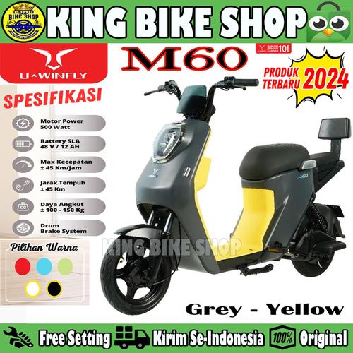 Jual Sepeda Listrik UWINFLY M60 / M 60 Terbaru 500 Watt Garansi Resmi ...