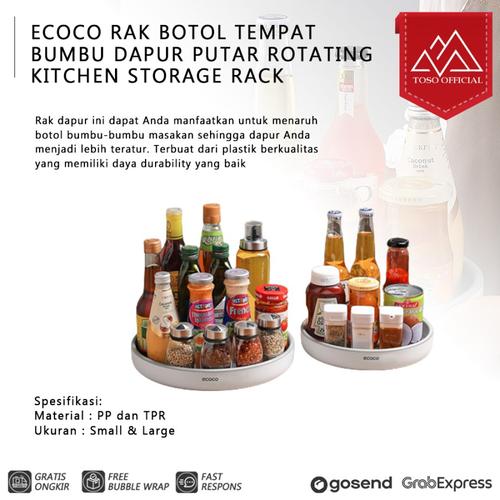 Jual Ecoco rak botol tempat bumbu dapur putar rotating kitchen storage ...