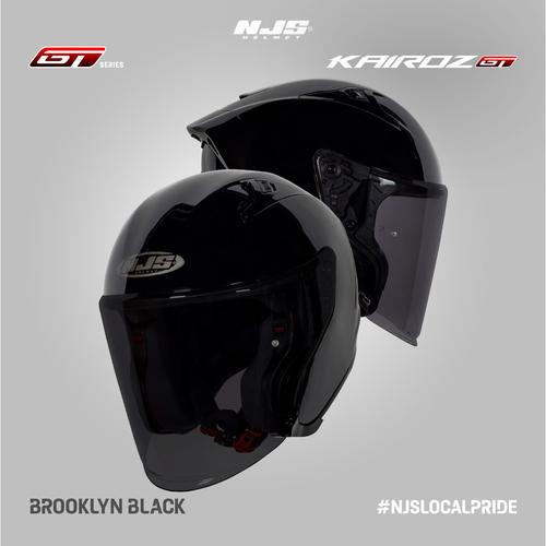 Jual NJS Kairoz GT Solid (Tali DDRING) - Helm NJS Half Face - VISTA ...