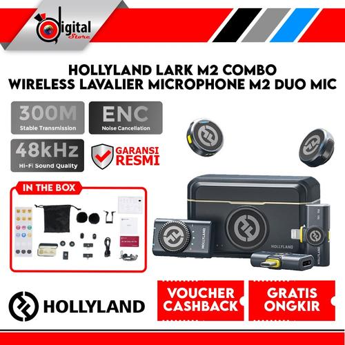 Jual Hollyland Lark M2 Combo Wireless Lavalier Microphone M2 Duo Mic ...