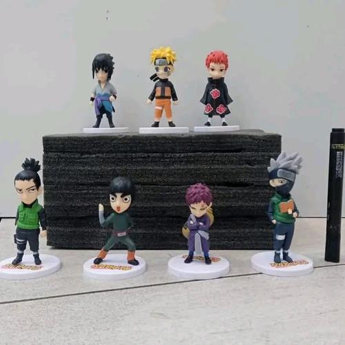 Jual mainan static figure naruto chibi kakashi sasuke gaara namikaze ...