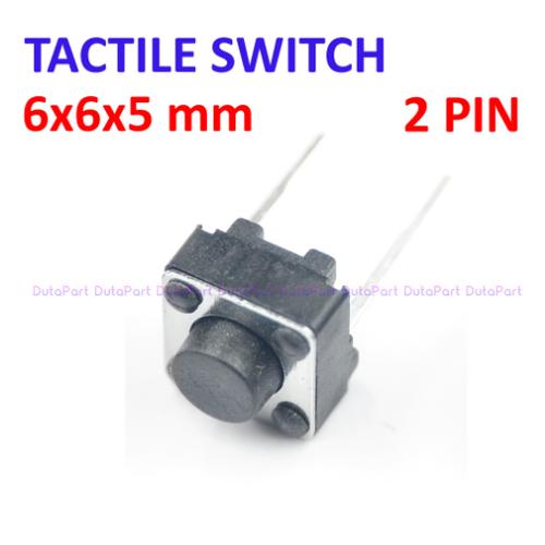 Jual 100 Pcs Tactile Switch Push Button 6x6x5 mm 2 PIN KAKI - Kota ...