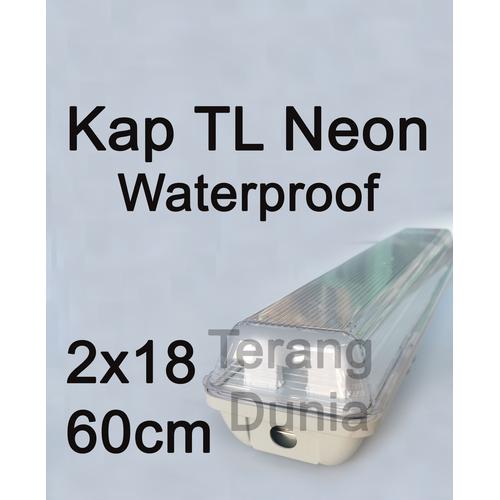 Jual Kap Lampu TL Waterproof 2x18 Kap TL 2x18 Waterproof Rumah Lampu TL ...