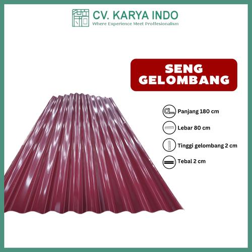 Jual SENG GELOMBANG 180 CM MERAH - Kota Depok - Karya Indo Baja | Tokopedia