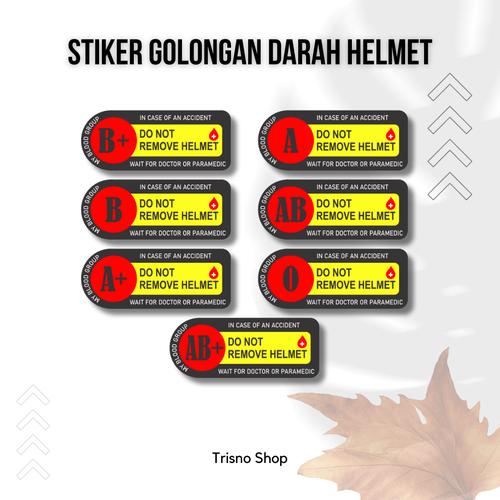 Jual Stiker Golongan Darah Sticker Blood Type Helm - B+ - Kab. Sidoarjo ...