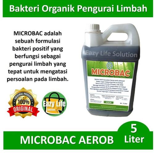 Jual Bakteri Aerob Organik Pengurai Limbah Microbac Jerigen 5 Liter New ...