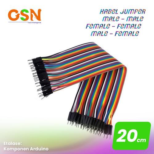 Jual Kabel Jumper Arduino dupont cable - Male to male - 20cm variasi ...