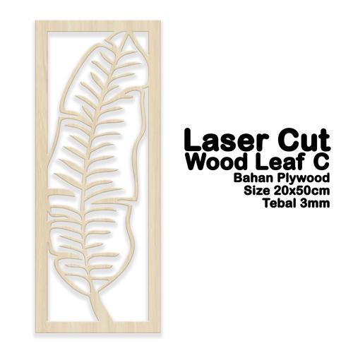 Jual Hiasan Dinding Kayu 20x50 Laser Cut Leaf C Wall Decor Hiasan ...