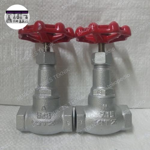 Jual globe valve kitz 1 1/2 inch fcd-s DN40 JIS 10K cast iron steam ...