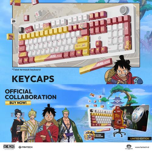 Jual Fantech One Piece Edition PBT Dye Sub Cherry Profile ACK02 Keycap ...